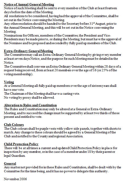 Club Constitution – Leighton Buzzard Athletic Club